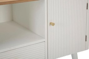Designový TV stolek Gerlinde 117 cm bílý