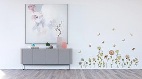 Samolepka na zeď 3D Máky | 42.5 x 65 cm | DSM3467