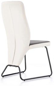 Jídelní židle Marta, šedá / bílá