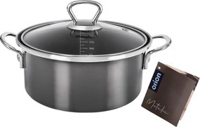 Smaltovaný kastrol s pokličkou 2,5 l Metalic – Orion