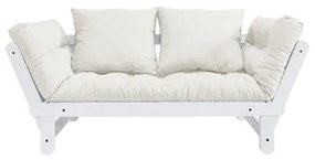 sofa BEAT by Karup - 73*162 cm white (bílá) + futon natural 701