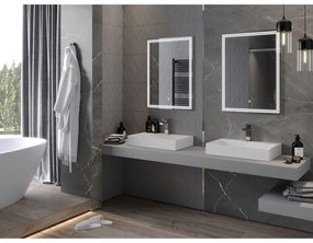 Mexen Taco, LED koupelnové zrcadlo s podsvícením 60x80 cm, 6000K, ochrana proti zamlžování, 9805-060-080-611-00
