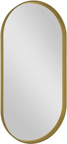 Sapho Sapho, AVONA oválné zrcadlo v rámu 50x100cm, zlatá mat, AV500G