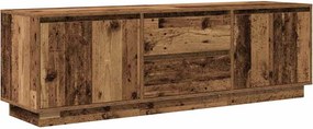 TV skříňka s LED osvětlením starého dřeva 160,5x41x50 cm 3328433