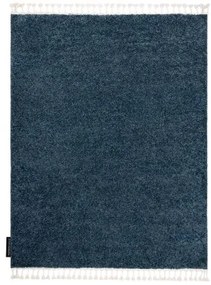 koberec BERBER 9000 modrý střapce, Maroko, Shaggy velikost 120x170 cm | krásné koberce cz