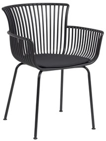 OnaDnes -20% Černá plastová zahradní židle Kave Home Surpika