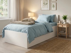 Postel SOFIA 80 x 200 cm, bílá Matrace: Matrace Coco Maxi 20 cm, Rošt: S laťkovým roštem