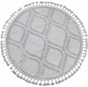 Koberec BERBER 7063 světle šedý kruh