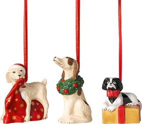 Nostalgic Ornaments vánoční závěsná dekorace, psi, 3 ks, Villeroy & Boch