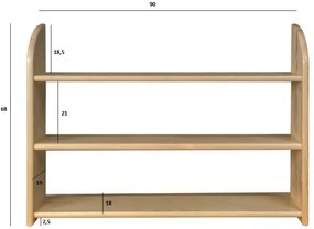 Drewmax PK112 dřevěná police masiv borovice