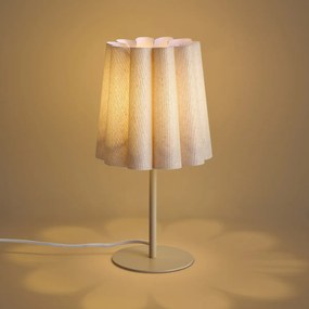 Japandi stolní lampa béžová s látkovým stínidlem 35cm - Jenni