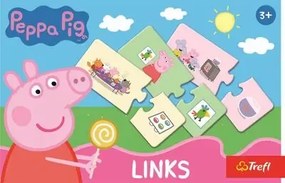 Trefl - Puzzle - Links Prasátko Peppa / 2x14 dílků / od 3 let