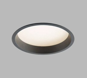 Stmívatelné zápustné LED svítidlo ZETA - černá, 3000 K, 25 W, 2500 lm, 176 mm, 160 mm, 59,5 mm, DALI