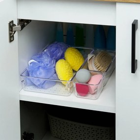 VILDE Sada 4 krabiček, organizér, vložka do zásuvky, transparent FLEXI