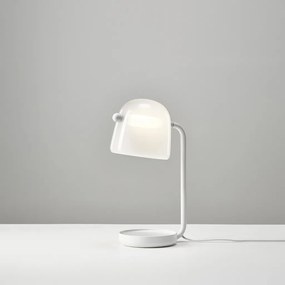 Rafinovaná stolní lampička Mona Table Dekor: Bílá montura / Bílé sklo
