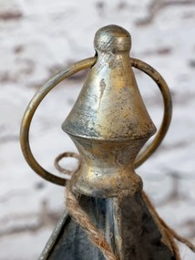 Šedý antik kovový vánoční stromek – 25*25*67 cm