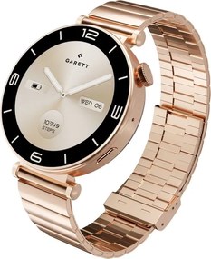 Garett Smartwatch růžově zlatá pevná ocel Růžově zlatá