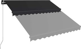 Ručně zatahovací markýza 300 x 250 cm antracitová 3051237