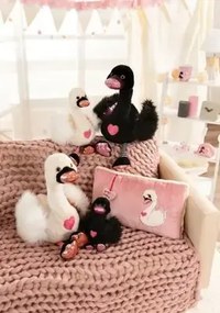NICI plyš Love Černá labuť 50cm / GREEN kolekce / od 0 měsíců
