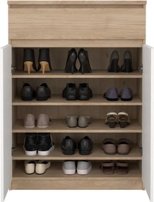 FALCO Botník Simplicity 209 jackson hickory/bílá