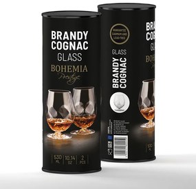BOHEMIA PRESTIGE DESIRE SKLENICE NA KOŇAK V TUBĚ 530 ML SADA 2KS