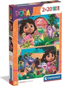 CLEMENTONI Puzzle Dora průzkumnice / 2x20 dílků / od 3 let
