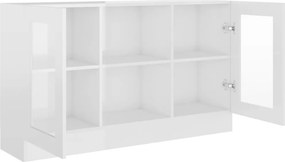 vidaXL Prosklená skříň 120 x 30,5 x 70 cm dřevotříska [815628] Barva: Černá
