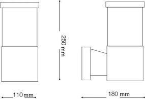 ILUX 118659 Venkovní nástěnné svítidlo Ideal Lux Tronco AP1 bianco 118659 bílé IP44 - IDEALLUX