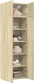 Úzká úložná dub sonoma 70x42,5x225 cm kompozitní dřevo 3281324