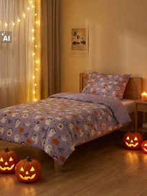 Sinsay - Sada ložního prádla s halloweenským motivem - fialová