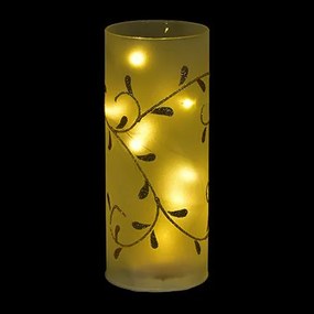 Dekorativní LED svíčka s motivem větviček 20 cm