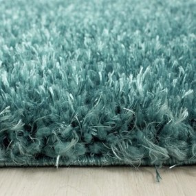 Vopi | Kusový koberec Brilliant shaggy 4200 aqua - Kruh průměr 120 cm