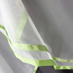 Ervi kusová hotová Voálová záclona Ella - zelená