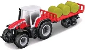 Maisto Mini pracovní stroje - Traktor s přívěsem - více druhů / od 3 l