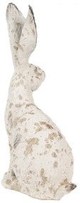 Velká socha bílého zajíčka II – 26 cm