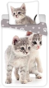 Jerry Fabrics Povlečení fototisk Kitten grey 140x200, 70x90 cm