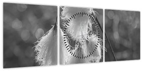 Obraz - Cottongrass (s hodinami) (90x30 cm)
