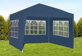 Malatec Zahradní párty stan 3x3 m + 3 boční stěny, modrý, 5504