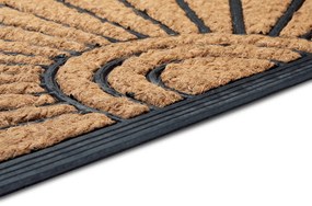 Hanse Home, Rohožka Mix Mats Cocos 105685 - na ven i na doma, 45x75 půlkruh, hnědá, chodba / předsíň