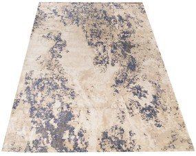 Nadčasový koberec s modrým detailem do obývacího pokoje Šířka: 200 cm | Délka: 290 cm