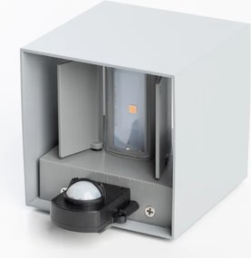 BRILAGI - LED Venkovní nástěnné svítidlo se senzorem CUBE LED/6W/230V šedá IP65