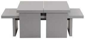 Designový konferenční stolek Xanthe 110 cm šedý