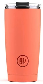 Termohrnek cool bottles pastel coral, třívrstvý, 550 ml