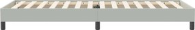 Postel Box Spring bez matrace Světle šedá 90x220 cm Samet 3315855