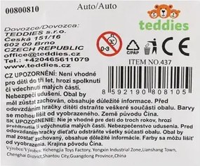TEDDIES Auto závodní / Autíčko na setrvačník / Plast / 17 cm / 2 barvy