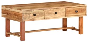 Konferenční stolek 100 x 50 x 40 cm masivní akáciové dřevo - Default Title