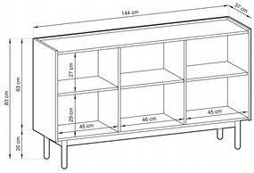 Piaski Komoda Boho K144/83