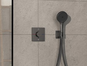Hansgrohe ShowerSelect Comfort E, termostat pod omítku pro 2 spotřebiče, kartáčovaný černý chrom, HAN-15572340