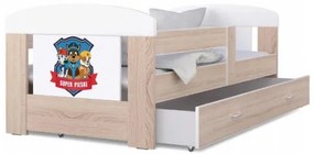 Dětská postel 180 x 80 cm FILIP BOROVICE vzor SUPER PSI Rozměry postele: 180x80 cm