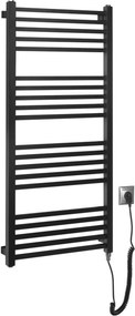 Sapho Metro-E - Topné těleso 50x106 cm, 400 W, matná černá ME410B
